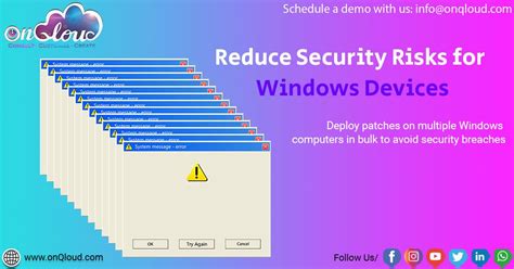 Reduce Security Risks For Windows Devices Read More Bit Ly 3k27o7x Try Onqloud Info