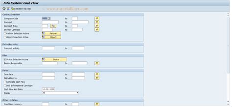 REISCDCF SAP Tcode Info System Cash Flow