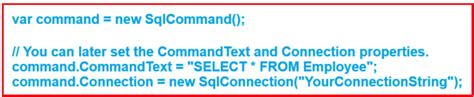 Adonet Core Sqlcommand Class Dot Net Tutorials