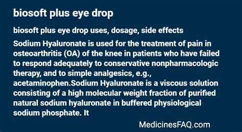 Biosoft Plus Eye Drop Uses Dosage Side Effects Food Interaction And Faq