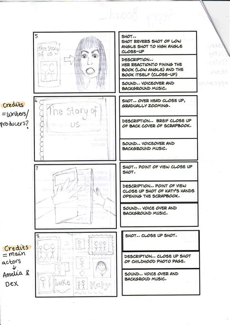 Media Coursework Storyboard