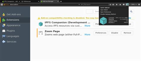 I Do Not See All The Menu Items · Issue 125 · Ipfsipfs Companion · Github