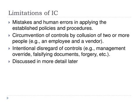 Ppt Internal Controls Powerpoint Presentation Free Download Id512144