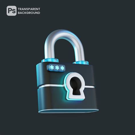 Premium Psd Padlock 3d Icon Design Illustration