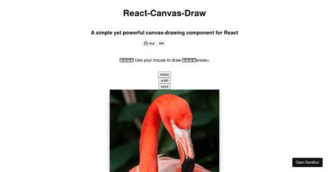 React Canvas Draw Example Forked Codesandbox