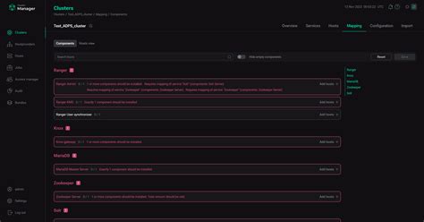 Add Service Components To An Adps Cluster Offline Adps Arenadata Docs