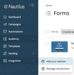 How To Setup Nautilus Website Integration Nautilus Mail Help Centre