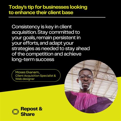 Moses Ekanem On Linkedin Consistency Persistence