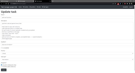 Github Alexlegatask Manager Project Implementation Of Task Manager