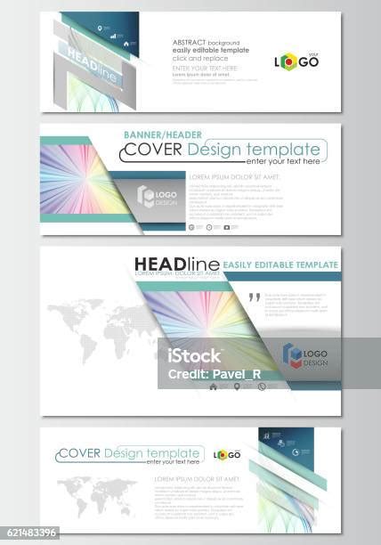 소셜 미디어 및 이메일 헤더 세트 현대 배너 비즈니스 커버 0명에 대한 스톡 벡터 아트 및 기타 이미지 0명 개체 그룹 기업 재무와 산업 Istock