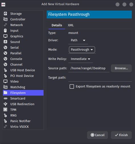 how do i share folder in virt manager with a windows guest vm like in gnome boxes