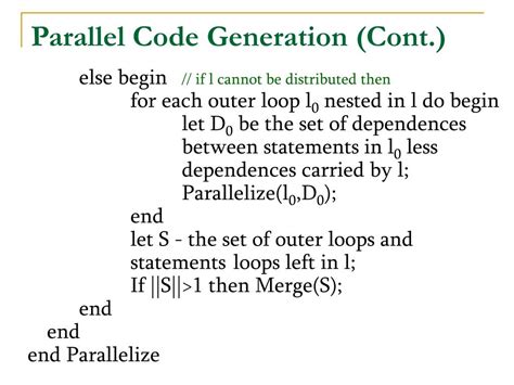 Ppt Creating Coarse Grained Parallelism For Loop Nests Powerpoint