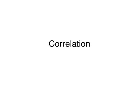 PPT Correlation PowerPoint Presentation Free Download ID