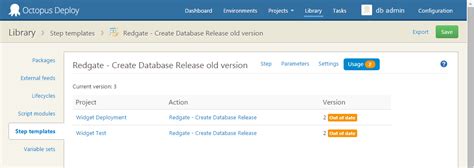 How Do I Update An Octopus Deploy Step Template DLM Automation Product Documentation