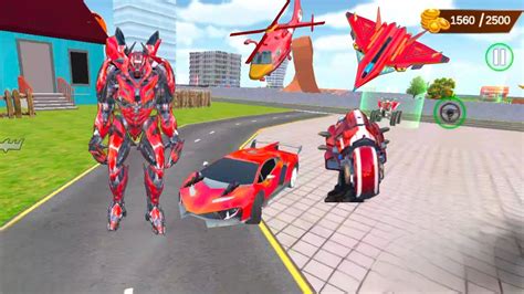 Red Mirage Robot Game 13 Grand Robot Car Transformation 3d Open World Gameplay Android