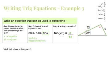 PEARDECK LESSON Right Triangles Trigonometry Solving Trigonometric Equations