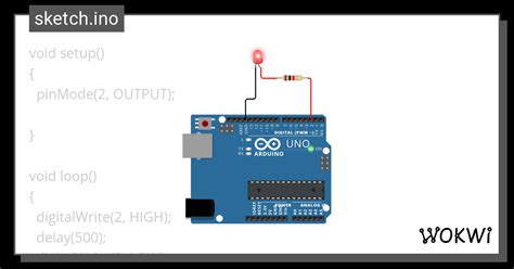 Led Resister Wokwi Esp32 Stm32 Arduino Simulator