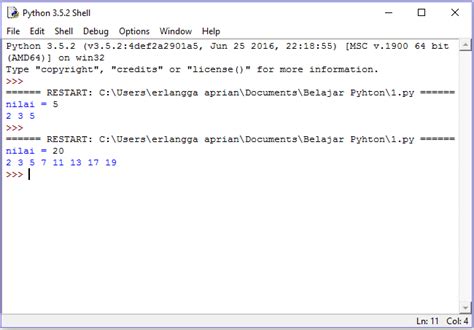 Progam Input Bilangan Prima Di Python Erlangga Aprian