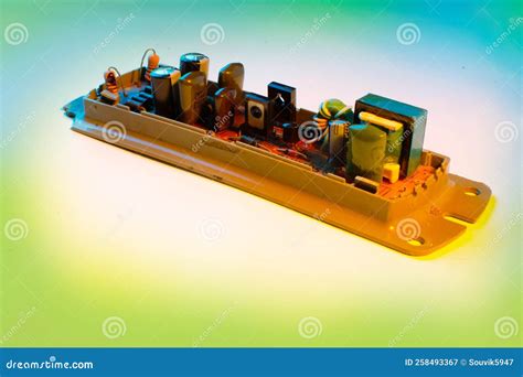 An Electronic Circuit Board That Is Broken Beyond Repair Royalty Free