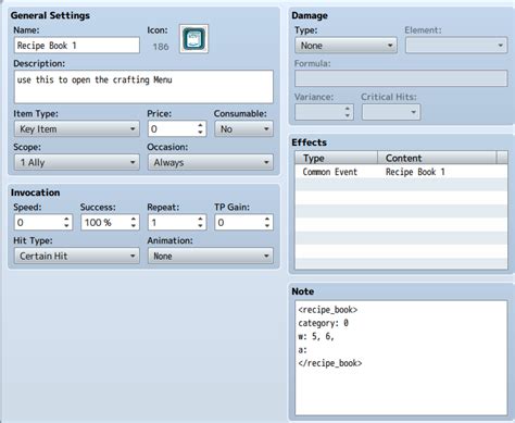 MV Crafting System By Szyu Error RPG Maker Forums
