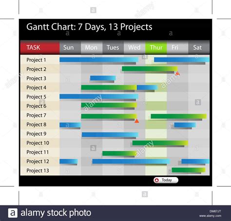 Gantt Chart Vector Ponasa