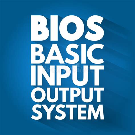bios basic input output system acronym technology concept background