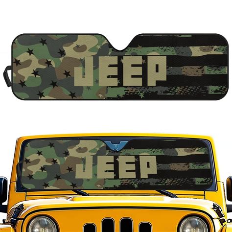 Kuiforti Windshield Sun Shade For 2018 2024 2025 Jeep Wrangler Jl