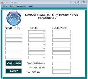 Free Download CGPA Calculator In C Windows Application With Source Code Techprofree