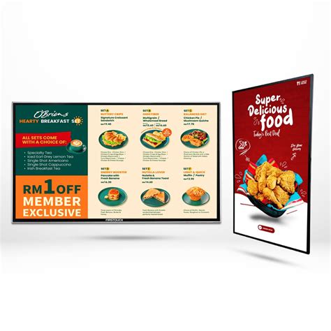 Digital Menu Boards Slim Signage