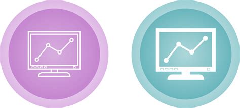 Graph Line Screen Vector Icon Vector Art At Vecteezy