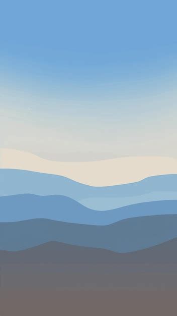 Premium Vector Abstract Serene Landscape Layers
