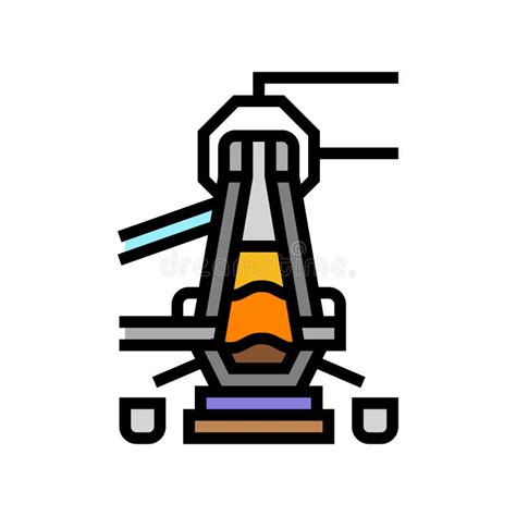 高炉钢生产颜色图标矢量图插图 向量例证 插画 包括有 图标 冶金学 例证 材料 进程 生产 266008436