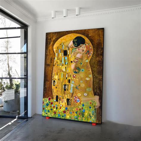 The Kiss Canvas Gustav Klimt Canvas Art Gustav Canvas Wall Art