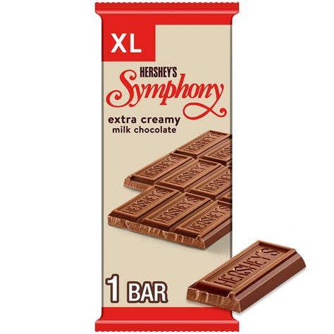 Hersheys Symphony Milk Chocolate Xl Candy Bar 425 Oz 16 Pieces