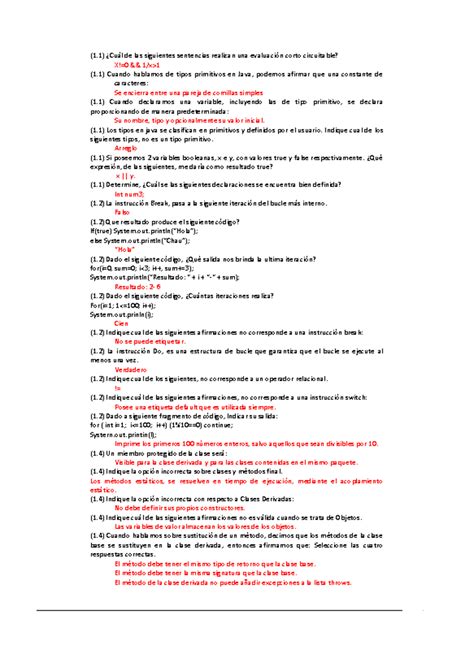 Taller De Algoritmo Y Estructura De Datos Parcial 1 1 ¿cuál De Las Siguientes Sentencias