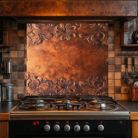 Copper Look Kitchen Backsplashtempered Kitchen Backsplash Panelstove