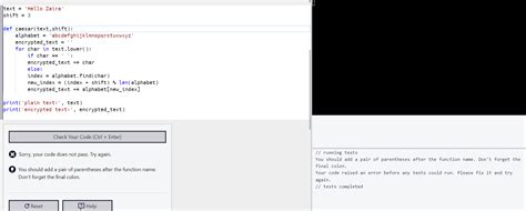 Learn String Manipulation By Building A Cipher Step 50 Python The Freecodecamp Forum