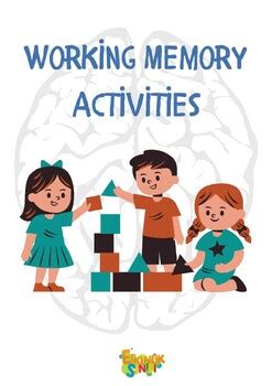 Working Memory Activities By Dyslexia Activity Store TPT