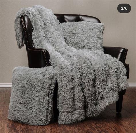 Меховой плед 150 200 см Плед травка Пледы и покрывала Пледы в гостиную и спальню