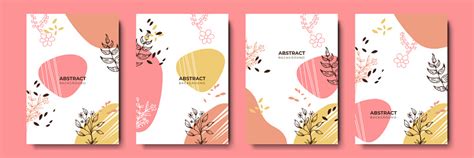 트렌디 한 기하학적 형태 질감 스트로크 추상적 인 및 꽃 장식 요소 결혼식 초대장 및 프레임 소셜 미디어 이야기 벽지 고급 문구류를위한 벡터 디자인 템플릿 0명에 대한 스톡