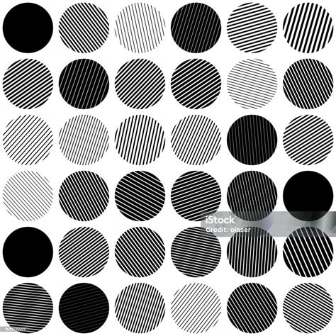 Striped Circles Stock Illustration Download Image Now Backgrounds