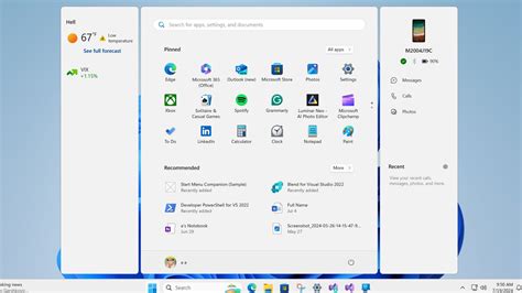 Hands On Microsoft Is Reimagining Windows 11 Start Menu With Adaptive Cards