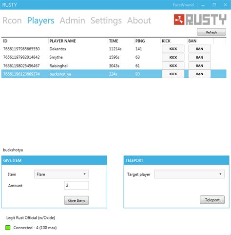 Top Rust Servers Rusty Rcon Admin Tool