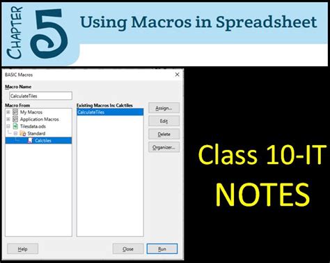 Ch 5 Using Macros In Spreadsheet Notes Important Points Cs Ip Learning Hub