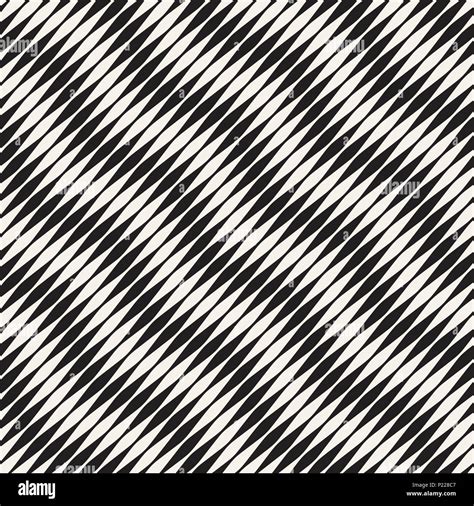 Wavy Stripes Vector Seamless Pattern Retro Wavy Engraving Texture Geometric Zigzag Lines