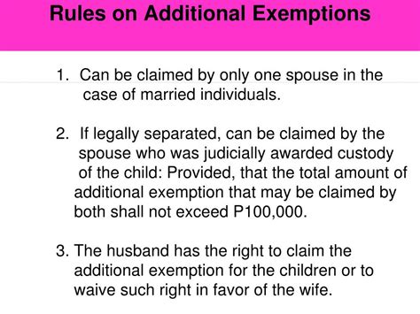 Ppt Individual Income Taxation Personal And Additional Exemptions