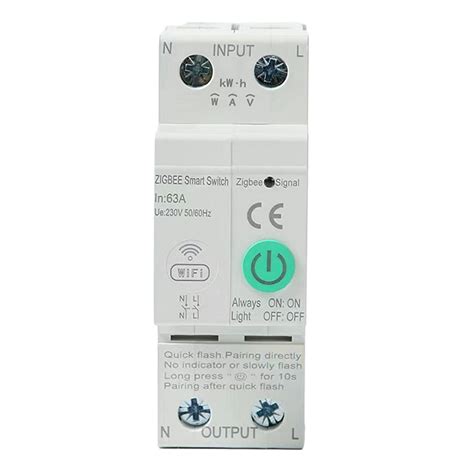 Mosiee For Zigbe Circuit Breaker Home 220v Without Metering Function Smart Switch 2p63a