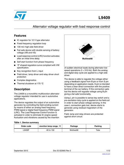 Pdf Alternator Voltage Regulator With Load Response · Pdf Filealternator Voltage Regulator