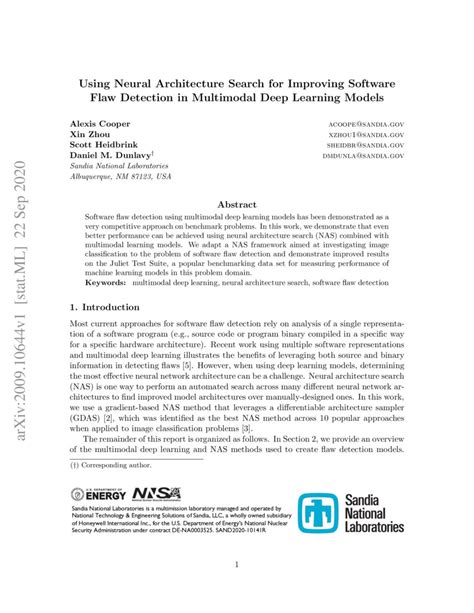 Using Neural Architecture Search For Improving Software Flaw Detection