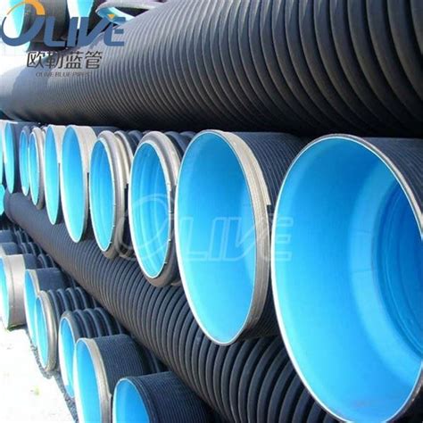 중국 맞춤형 Pe 이중 벽 골판지 파이프 제조업체 공급 업체 공장 도매 가격 Olive